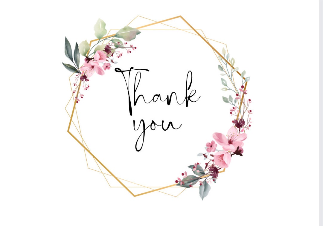 Thank You Card/ Thank You Card Template/ Stationary/ Greeting Card ...