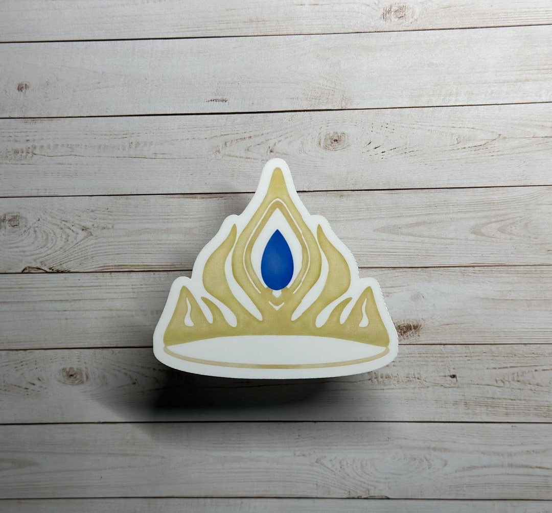 Elsa Watercolor Princess Crown Sticker | Frozen Sticker | Disney ...