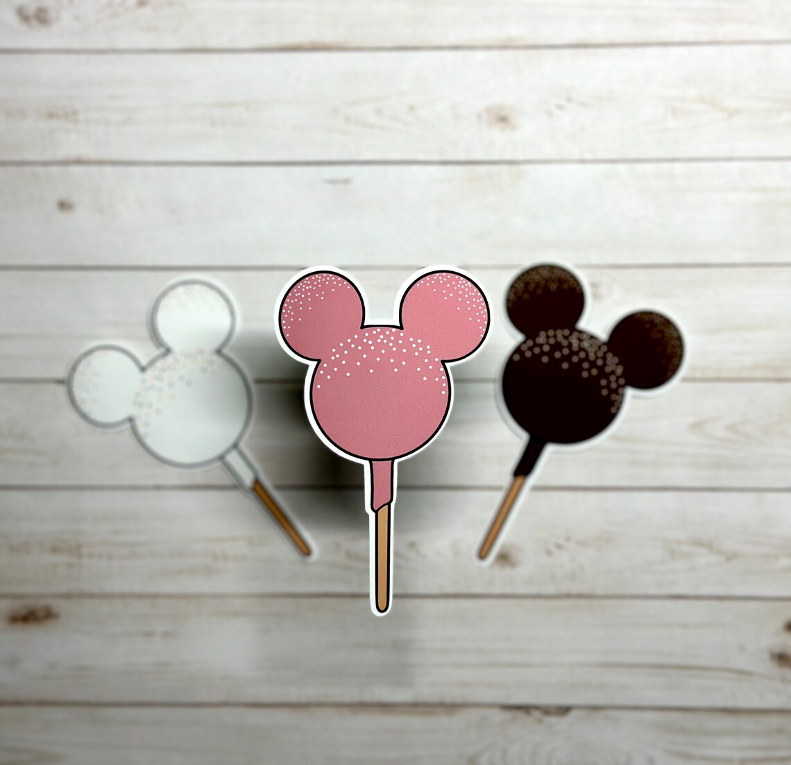 Mickey Cake Pop Stickers Starbucks Cake Pop Sticker Disney - Etsy