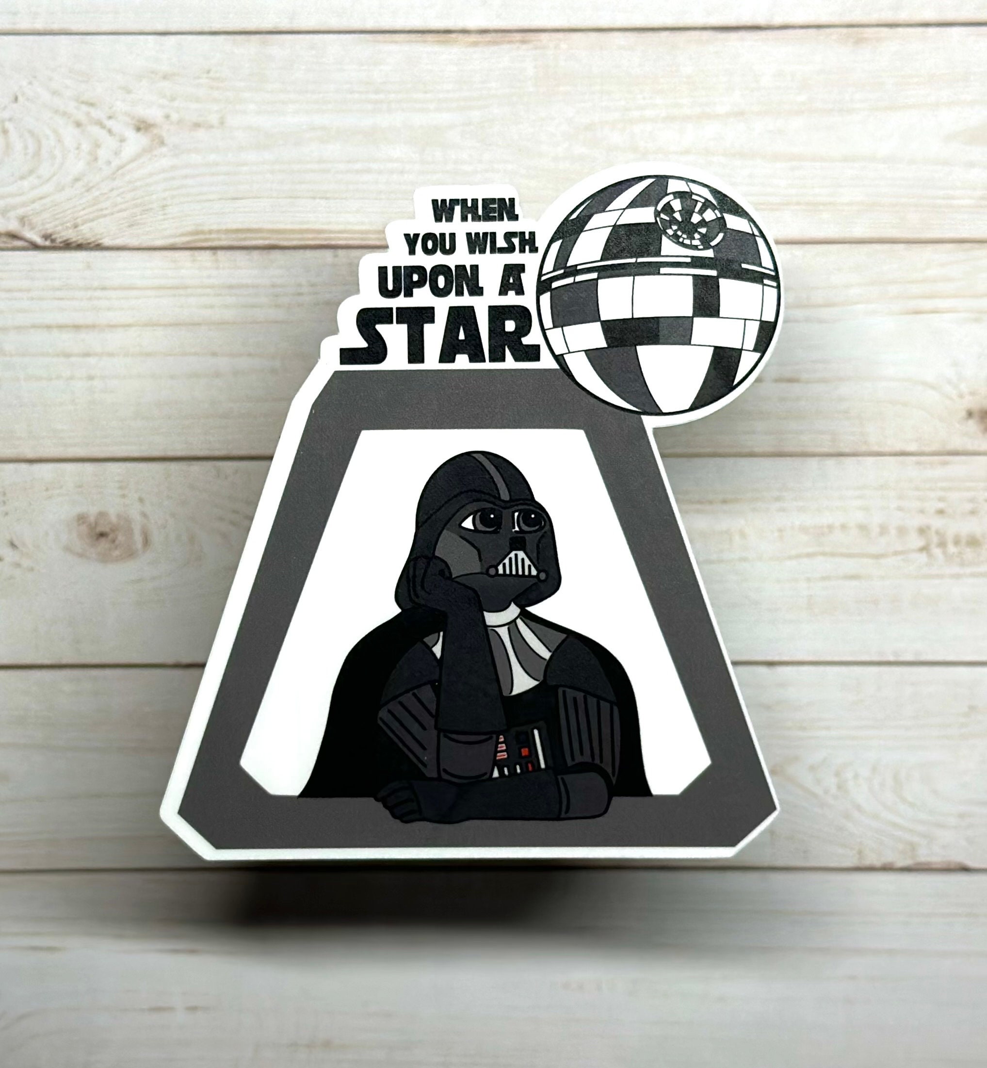 When You Wish Upon A Star Star Wars Deathstar Sticker the Dark Side - Etsy
