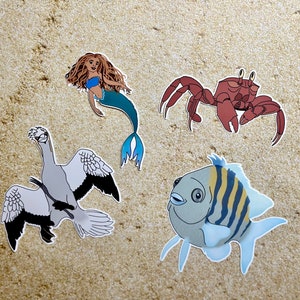 The Little Mermaid Sticker Pack Beach Stickers Disney Sticker Sebastian ...