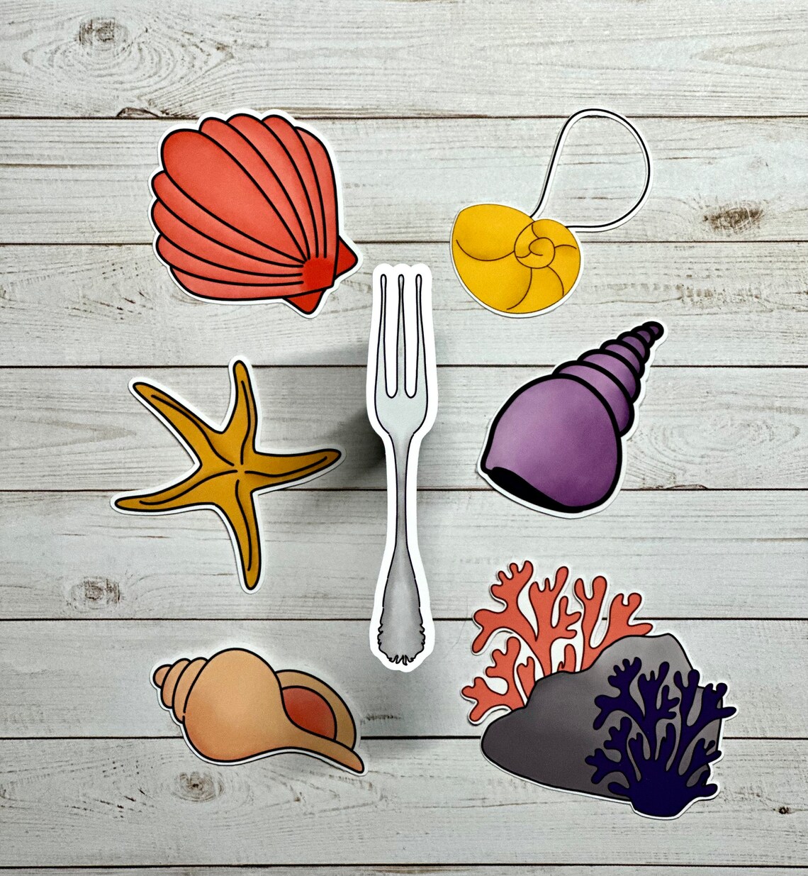 The Little Mermaid Sticker Pack Beach Stickers Disney - Etsy