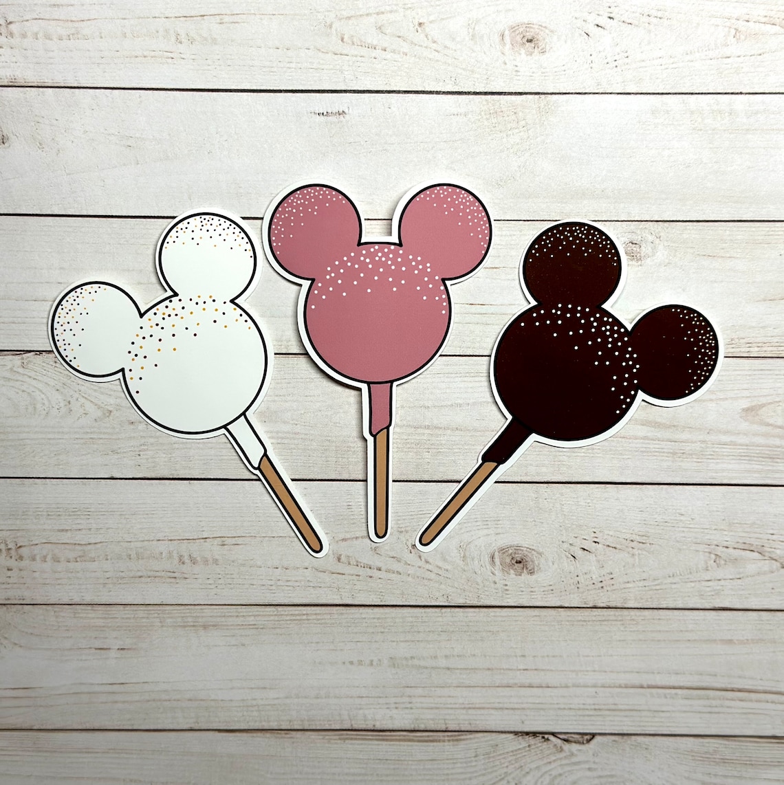 Mickey Cake Pop Stickers Starbucks Cake Pop Sticker Disney - Etsy
