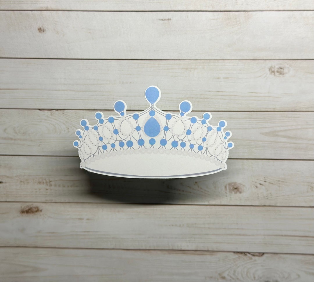 Cinderella Princess Crown Sticker: Watercolor Tiara - Etsy