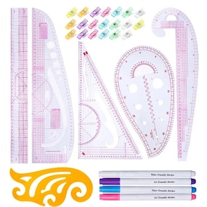 Plastic French Curve Ruler Sewing Tailor Drawing Template Measuring ...