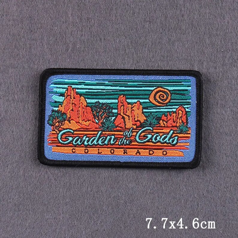 Garden of the Gods Embroidered Patch, Adventure in Nature, Patch Nature ...