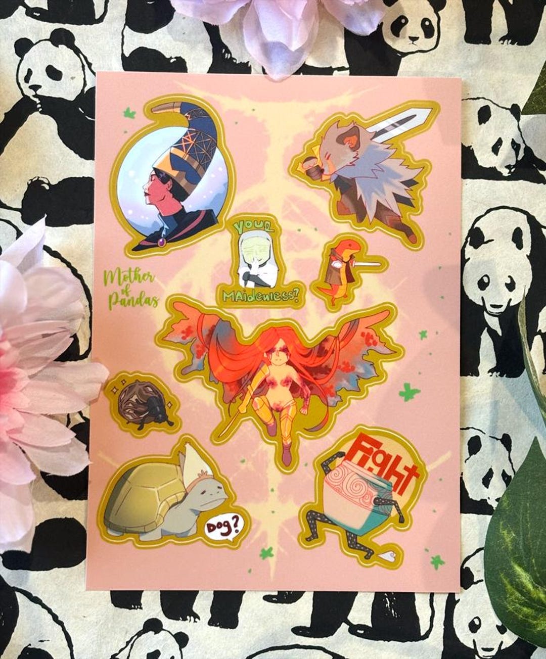 Video Game Inspired Sticker Sheet: Tarnished Icons, Matte Vinyl Art (5 ...