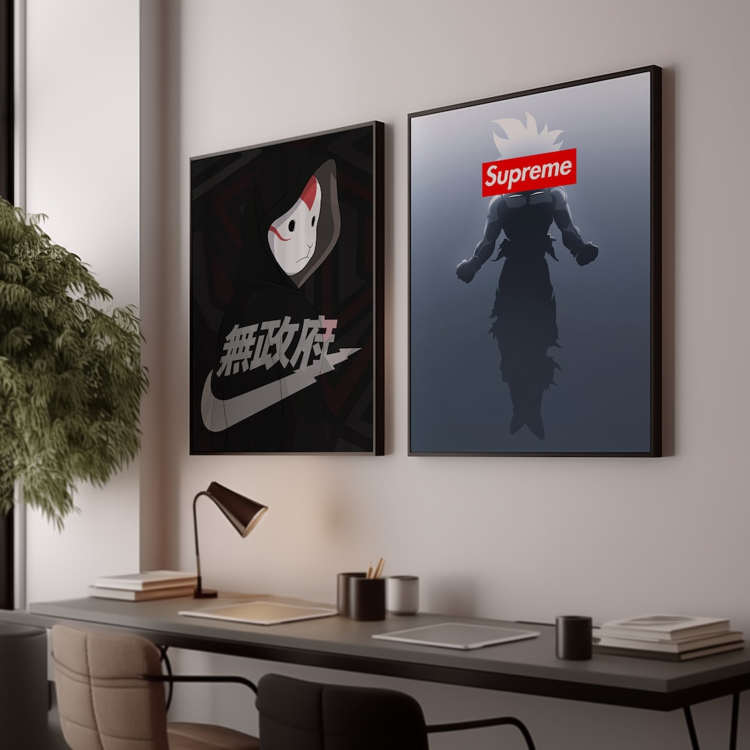 Hypebeast Anime Wall Art Posters, Hypebeast Decor, Japanese Print Set ...