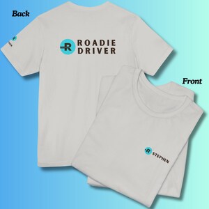 Personalized Roadie Driver Shirt, Custom Name Roadie Driver Shirt, Add ...