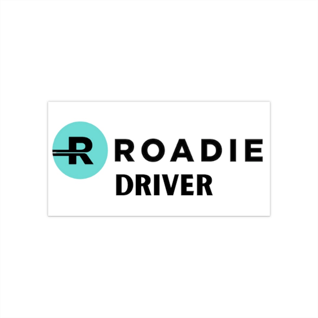 Roadie Driver Car Sticker - Stay Safe With This Waterproof Round Vinyl ...