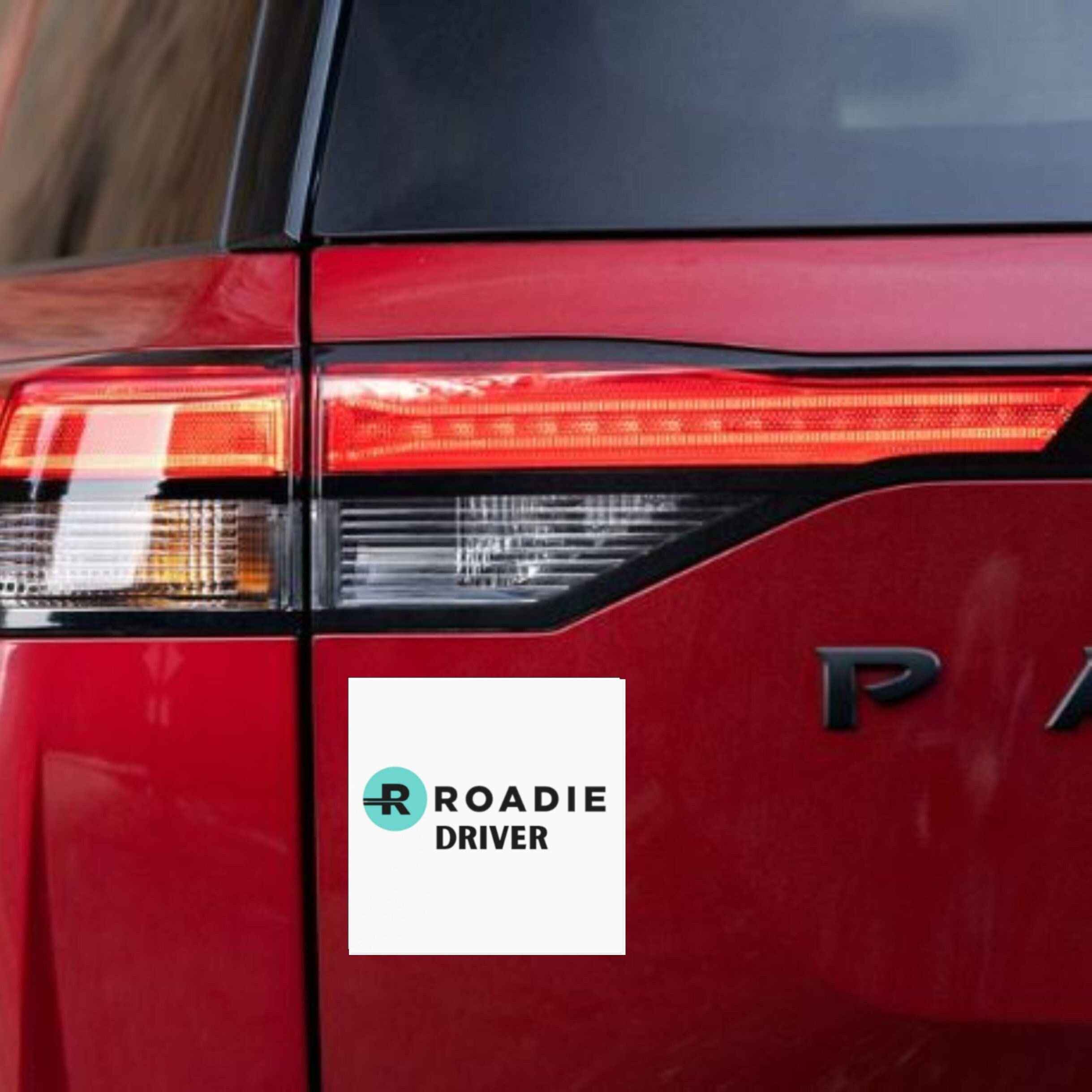 Roadie Driver Magnet - Stay Safe With This Square Car Magnet - Etsy