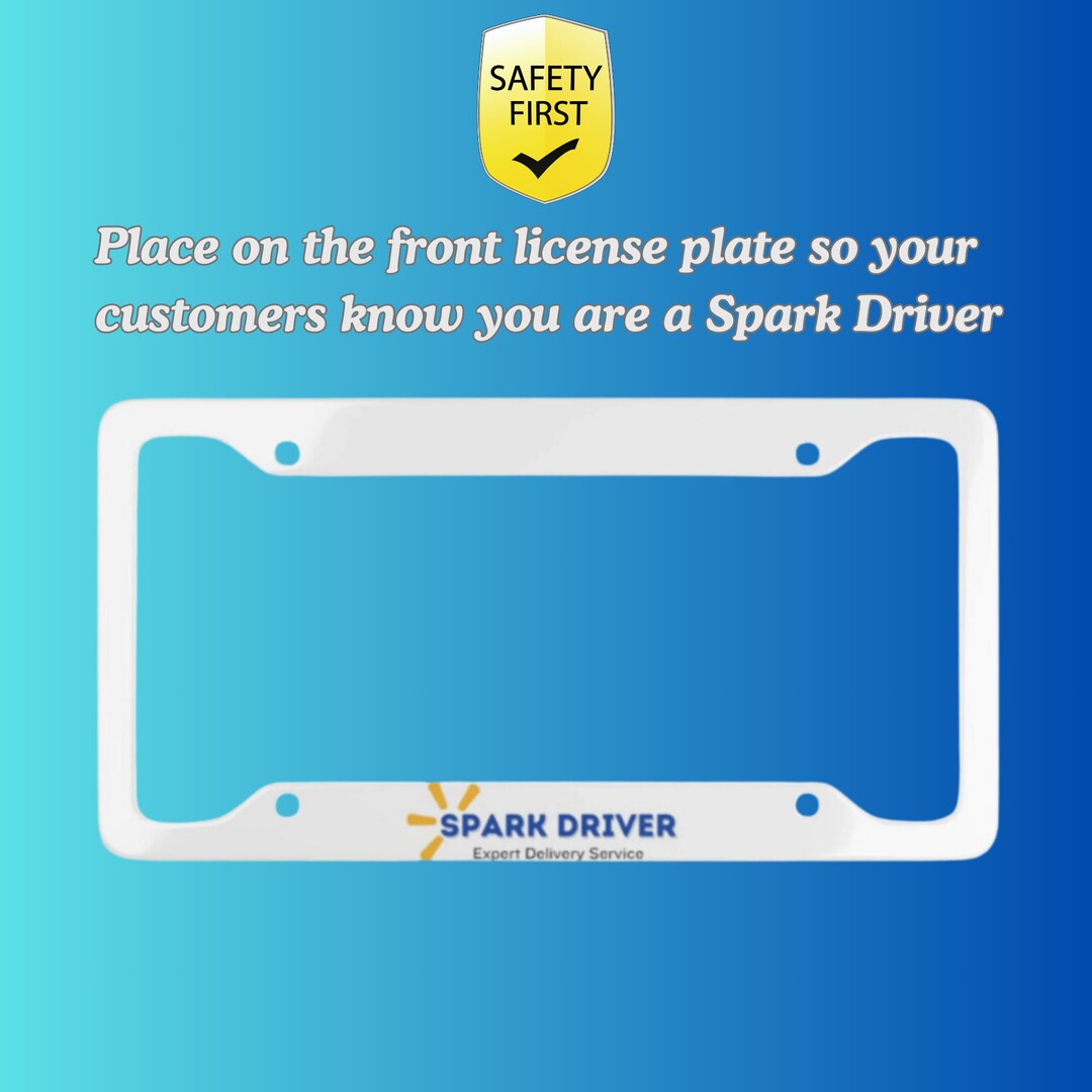 Spark Delivery Driver - License Plate Frame - Etsy