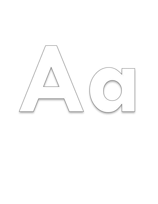 ABC Alphabet Uppercase and Lowercase Letters PDF 26 Pages With Each ...