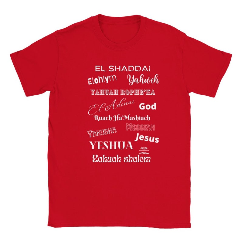 Christian Apparel Biblical Names Cotton Classic Unisex Crewneck T-shirt ...