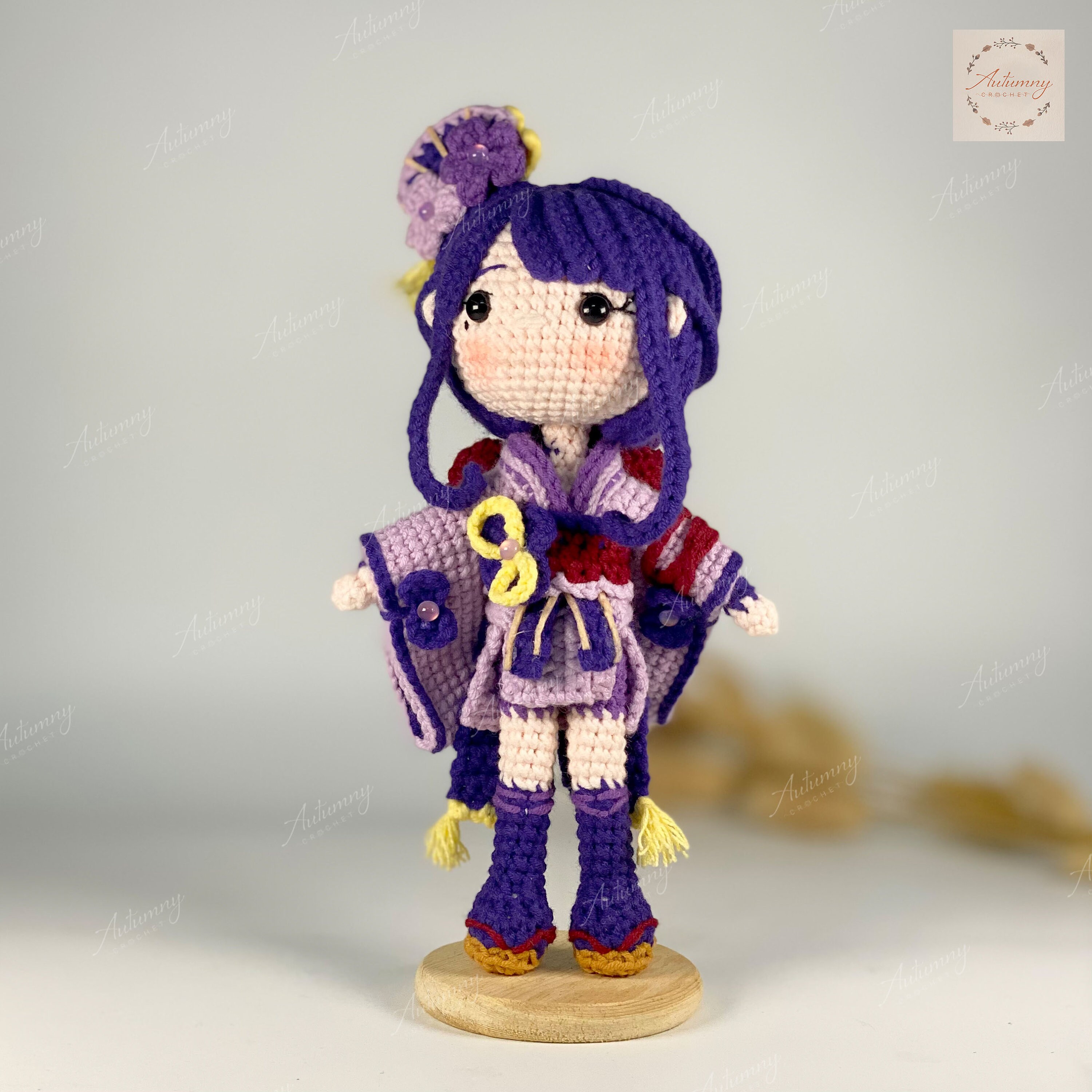 Amigurumi Raiden Shogun Chibi Doll Crochet Raiden Shogun - Etsy Australia