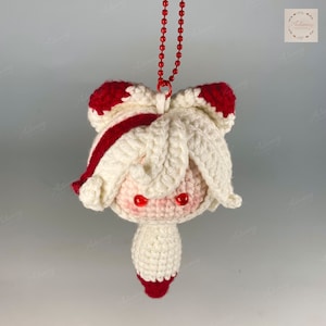 Crochet Cute Fox Kazuha Chibi Keychain, Crochet Kazuha Fox Version ...