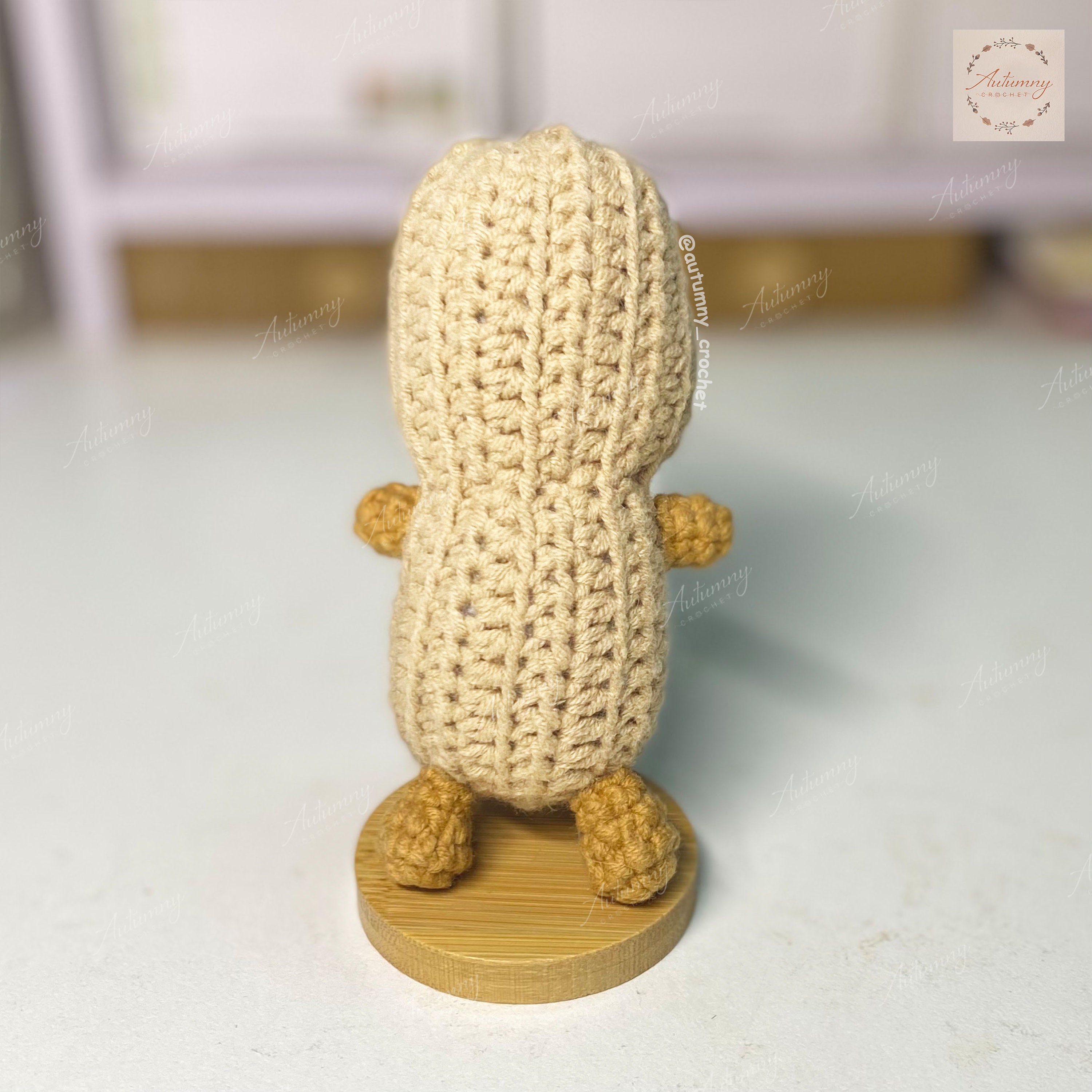 Crochet Peanut Cat Crochet Keychain Amigurumi Keychain - Etsy
