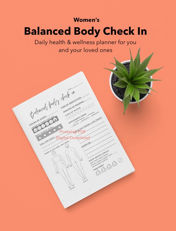 Balanced Body Check in Women Instant Download Health - Etsy