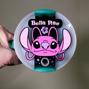 Angel Alien Tumbler Topper, Stitch, Lilo, Lilo and Stitch, Alien, Pink ...