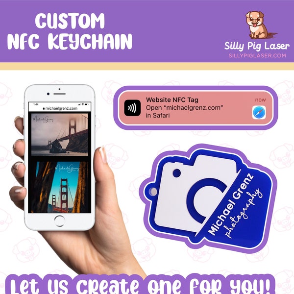 Keychain Business Card - Etsy