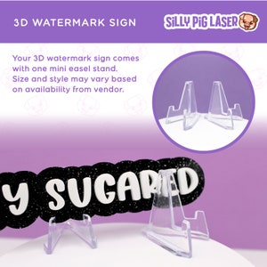 Acrylic Watermark Sign, Photography Watermark, Business Social Signs ...