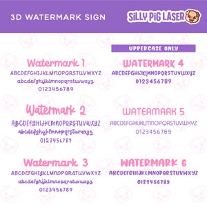 3D Watermark Sign, Photography Watermark, Business Social Signs ...