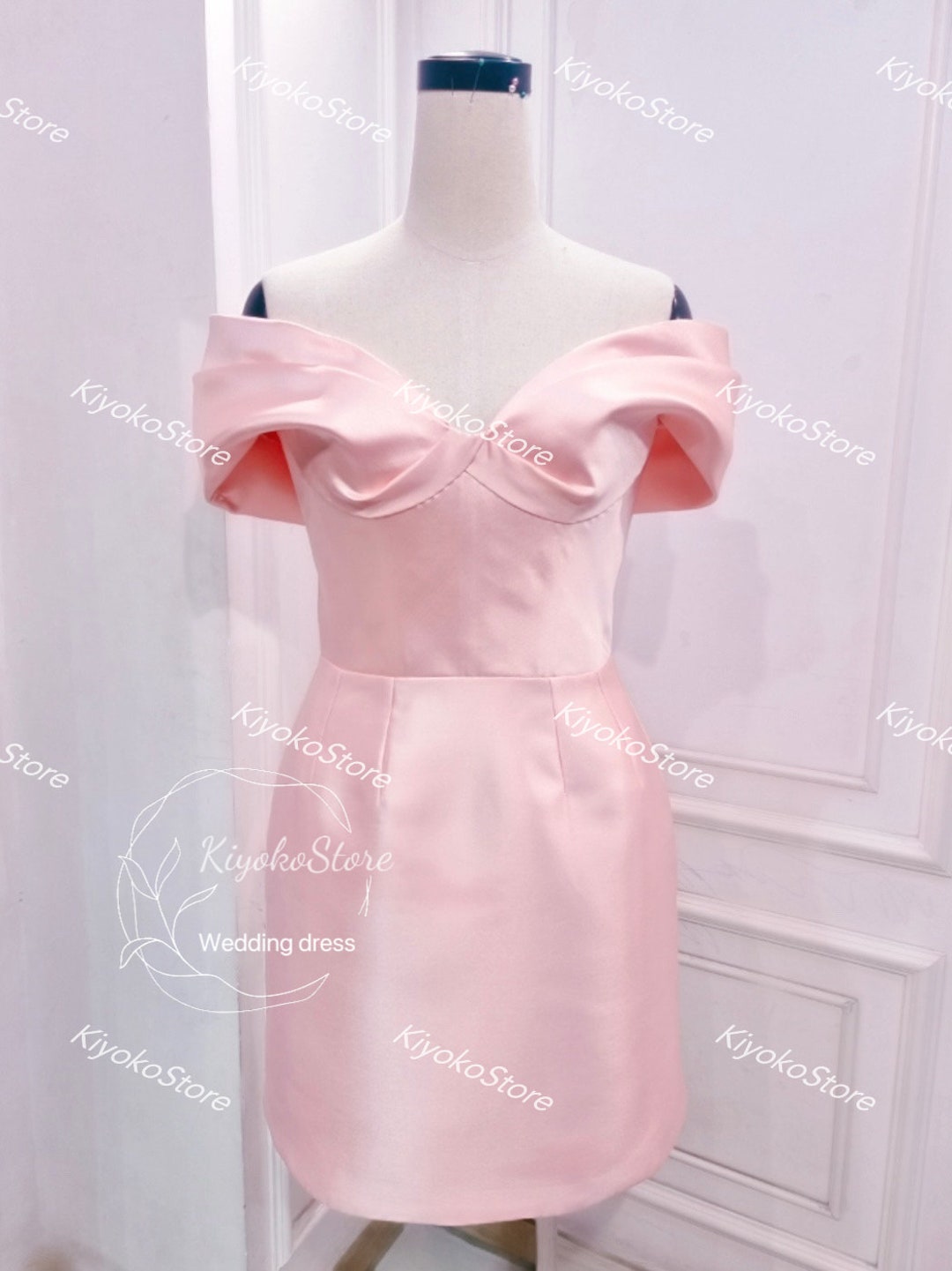 Pink Satin Mini Dress. Small Dress. Prom Dresses. Cocktail Party Dress ...