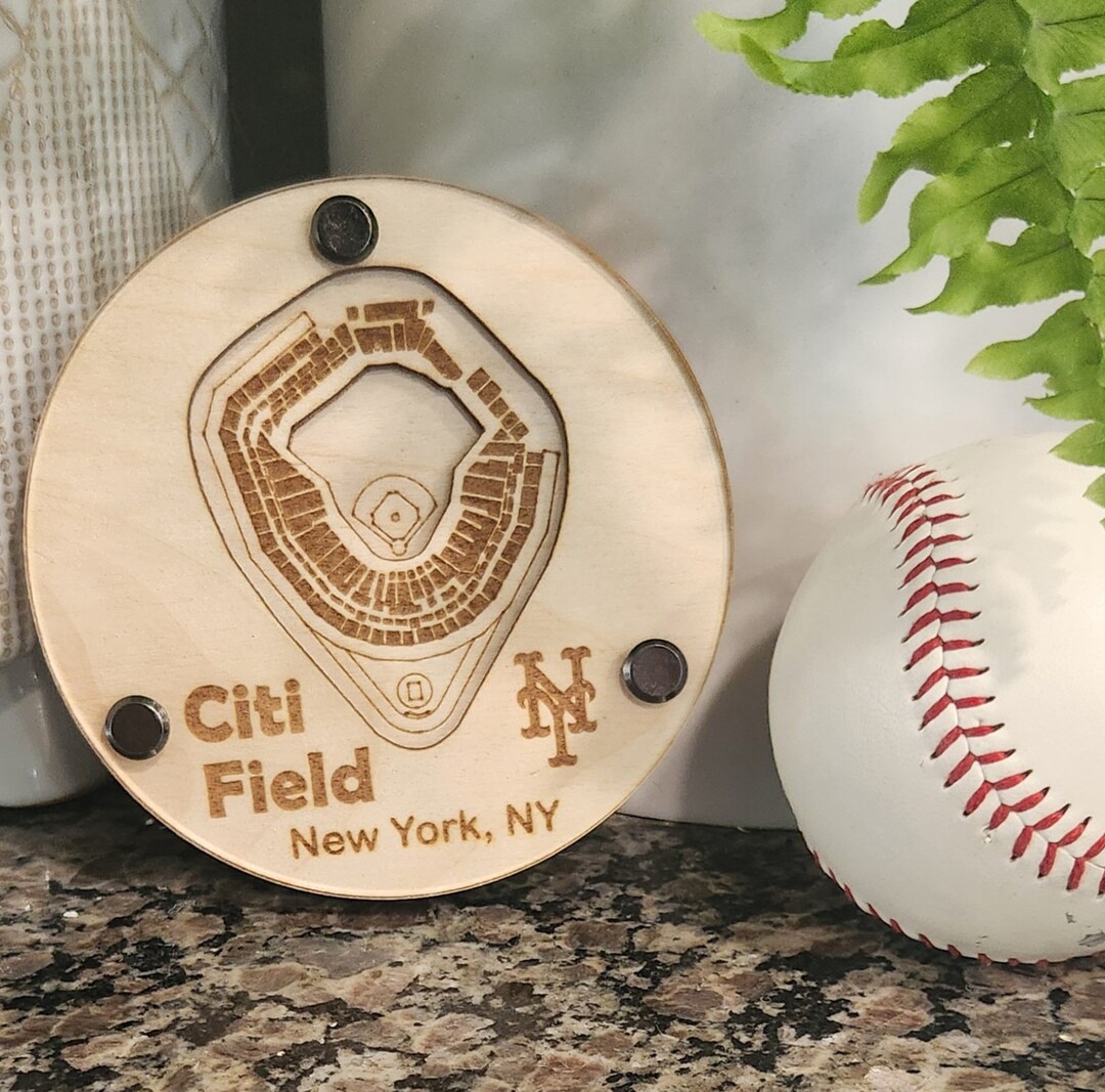 Citi Field New York Mets Custom MLB Coaster 3D Wood and Acrylic Art ...