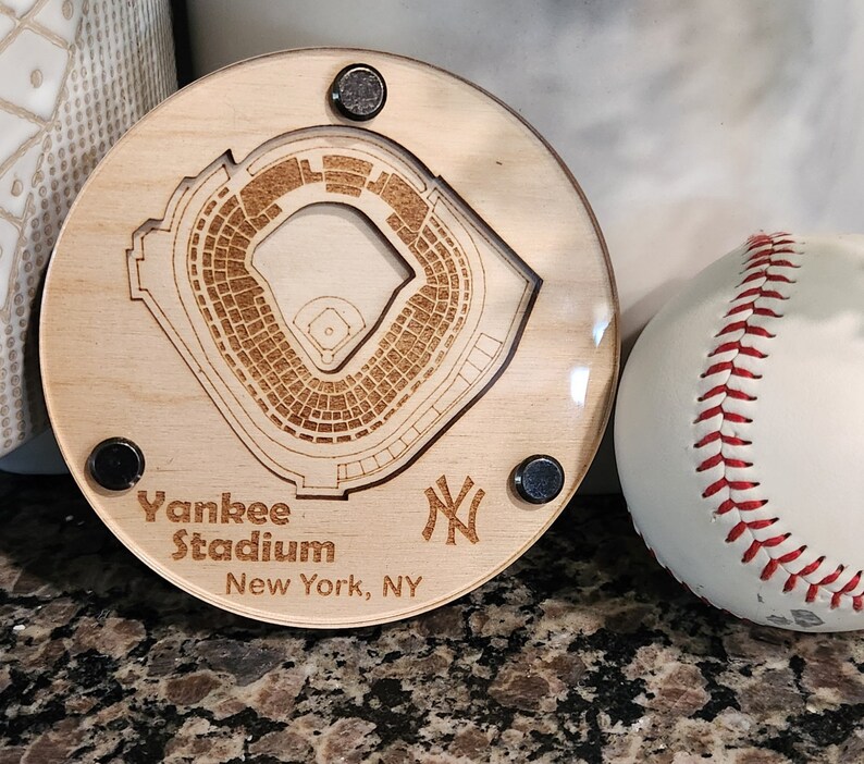 Yankee Stadium New York Yankees Custom MLB Coaster 3D Wood and Acrylic ...