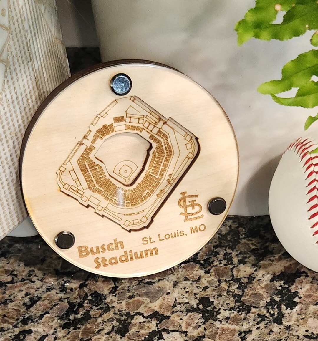 Busch Stadium St. Louis Cardinals Custom MLB Coaster 3D Wood and ...