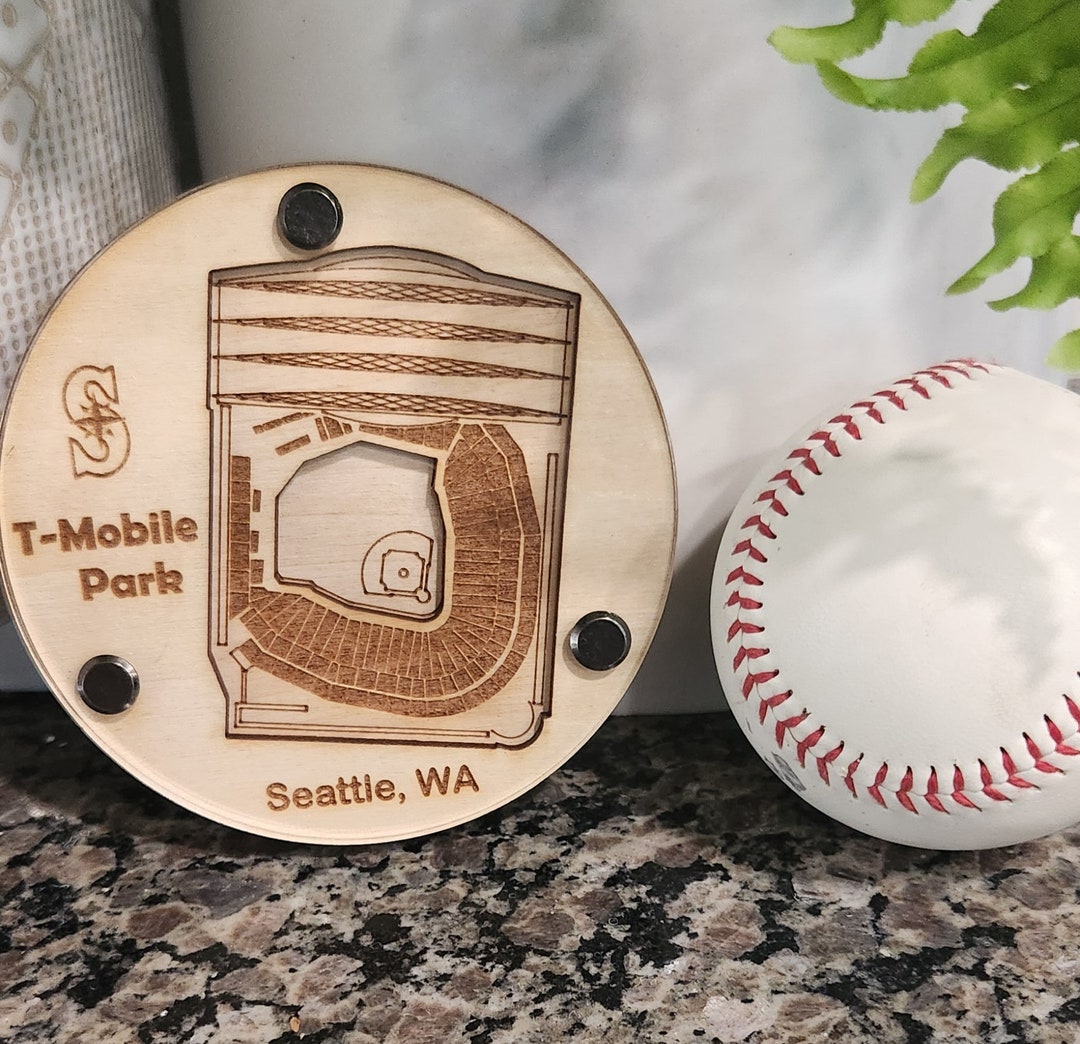 T-mobile Park Seattle Mariners Stadium Custom MLB Coaster 3D Wood and ...