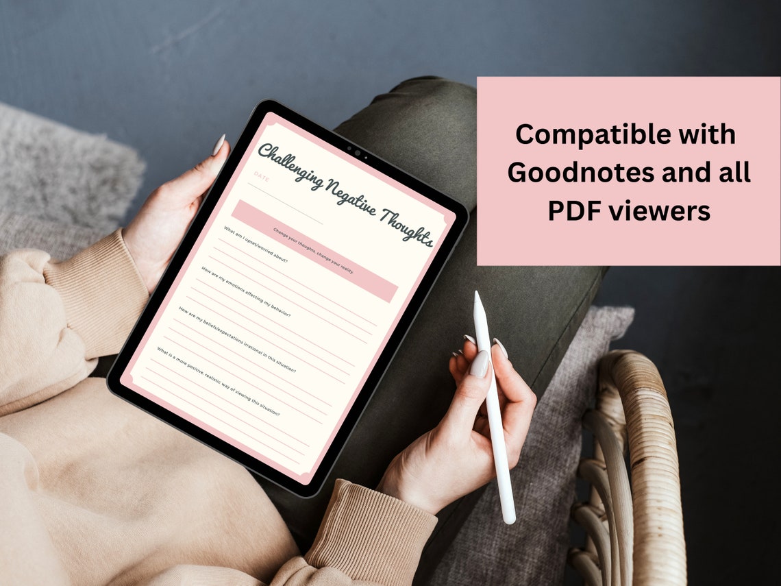 Mental Health Journal Digital, Therapy, Workbook, Printable, Goodnotes ...