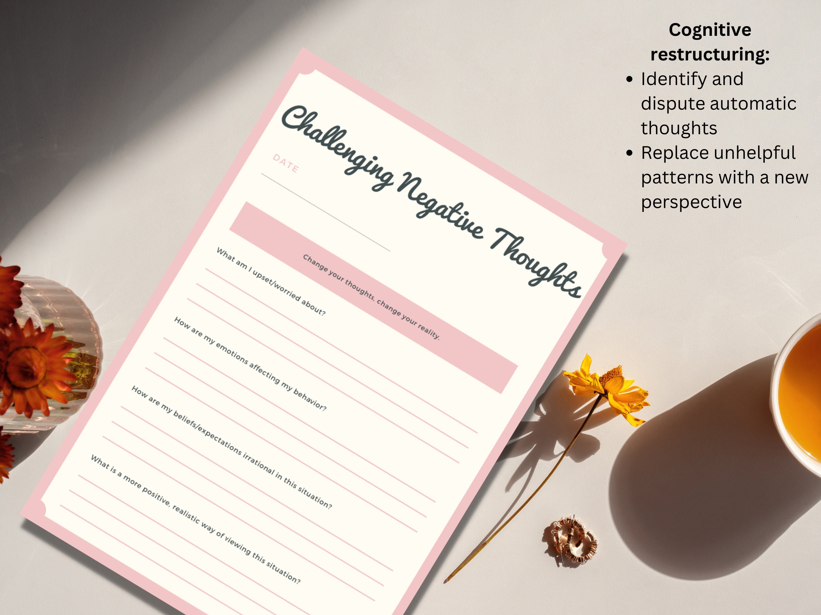 Mental Health Journal Digital, Therapy, Workbook, Printable, Goodnotes ...