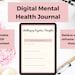 Mental Health Journal Digital, Therapy, Workbook, Printable, Goodnotes ...