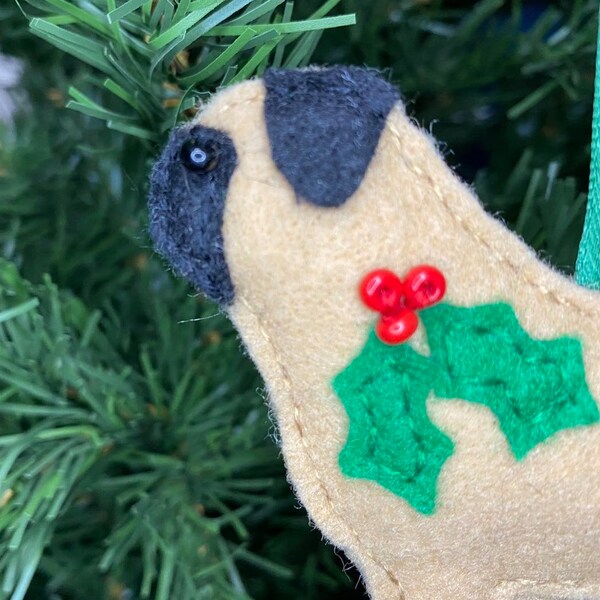 Felt Pug - Etsy
