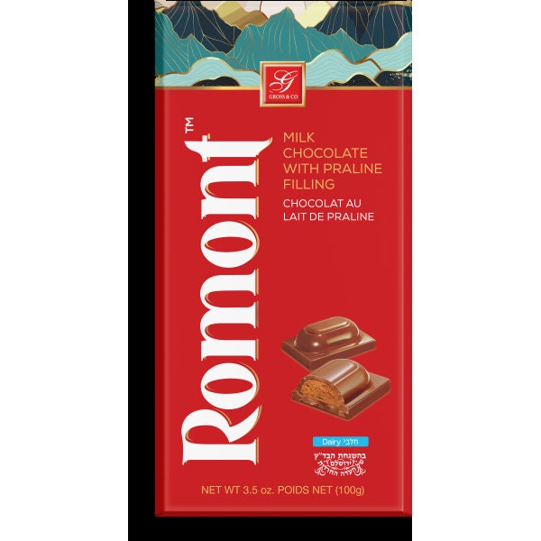 Gross & Co-romont Chocolate Bars-with Praline Filling-kosher A RICHER ...
