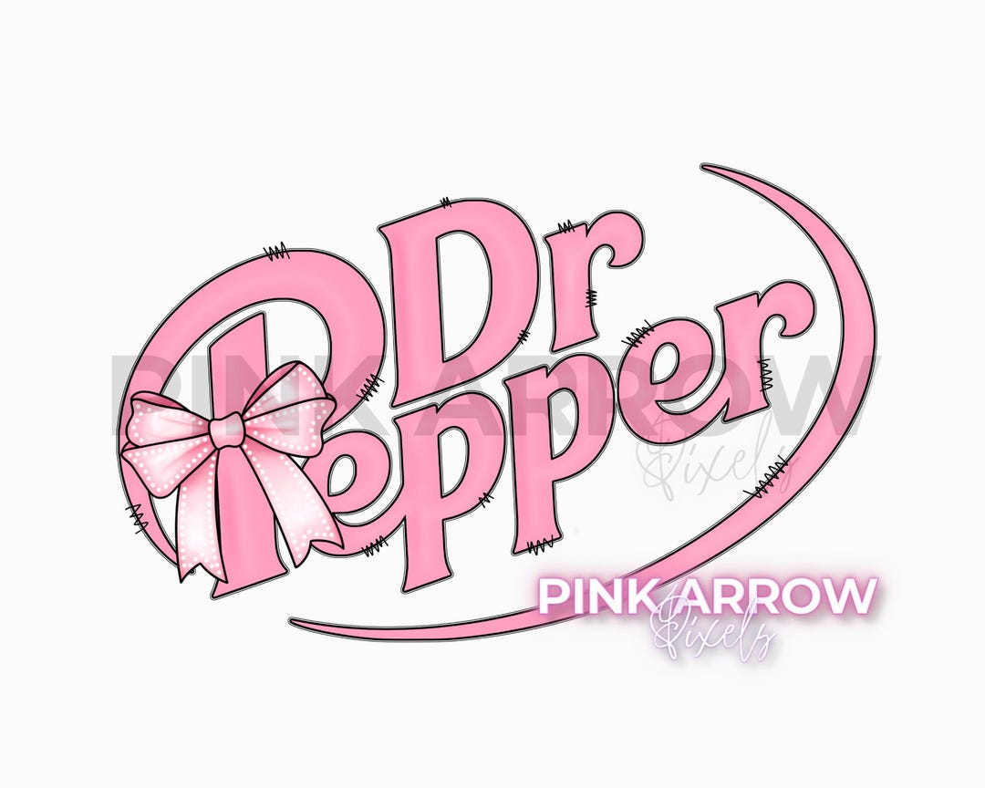 Pink Coquette Dr Pepper PNG | Dr Pepper Sublimation Design | Girlie PNG ...