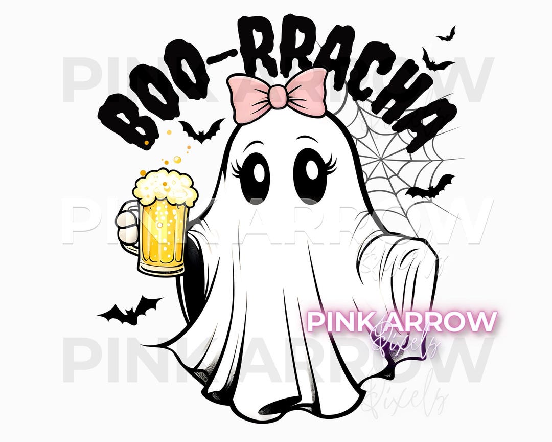 Boo-rracha Halloween Ghost | Latino Halloween | Mexican Spanish Drunk ...