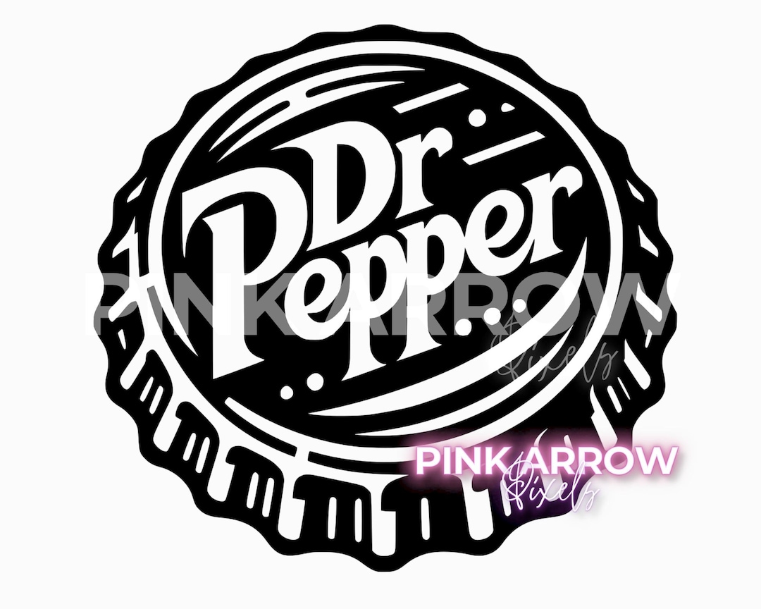 Dr Pepper Bottle Cap SVG - Dr Pepper SVG Cutting File - Soda SVG ...