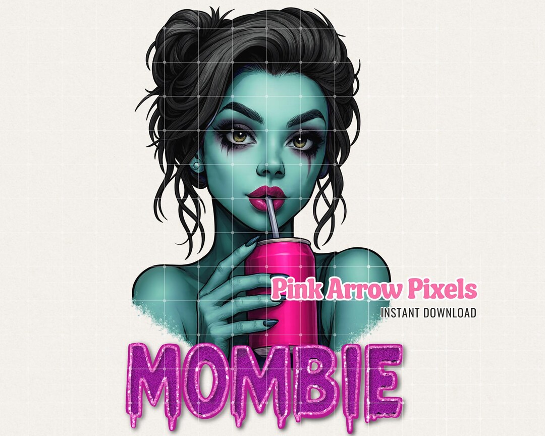 Mombie Zombie Mom PNG PDF | Halloween Mom Life Digital Download ...