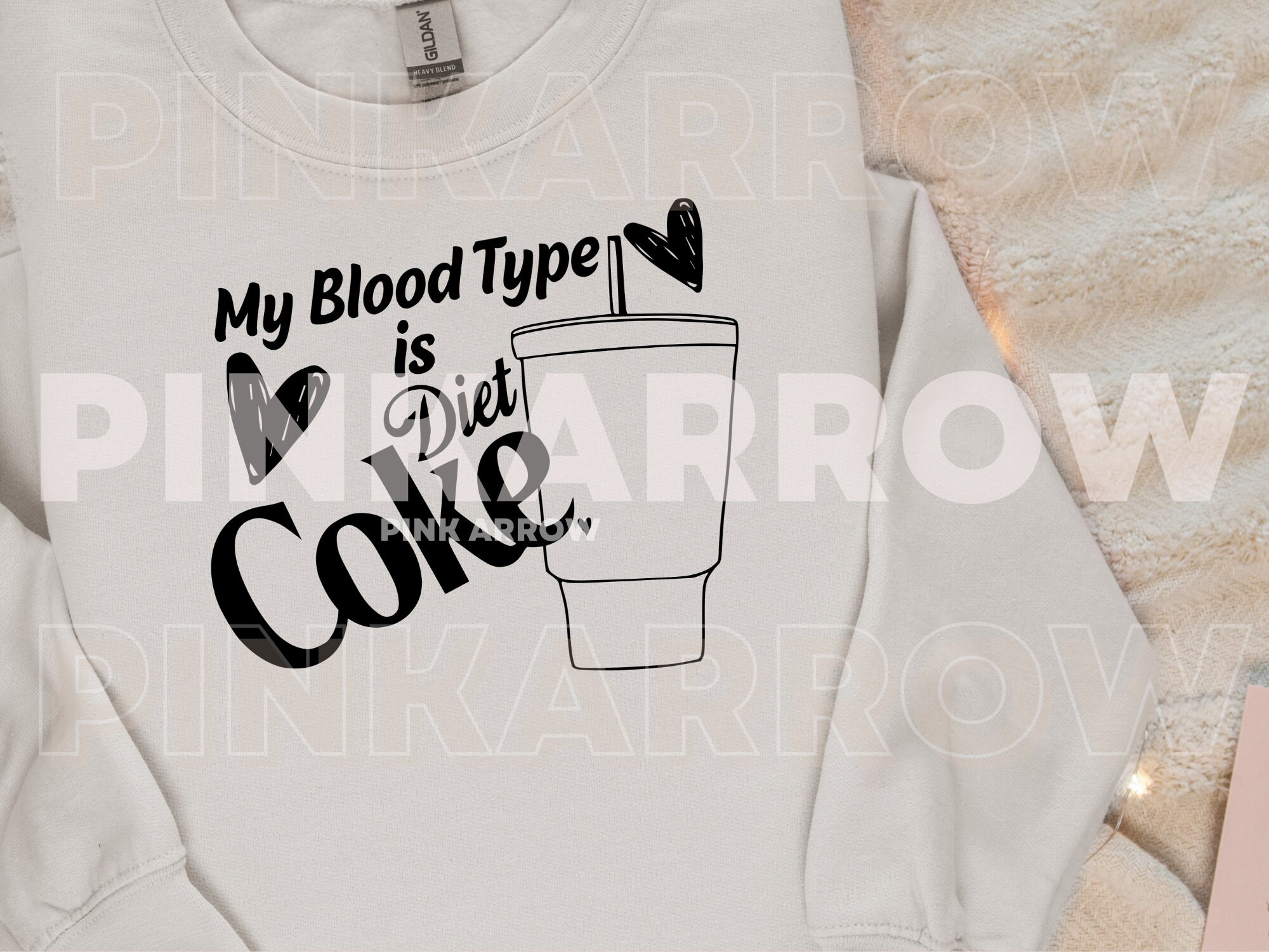 My Blood Type is Diet Coke SVG, Favorite Fountain Drink, Funny Svg ...