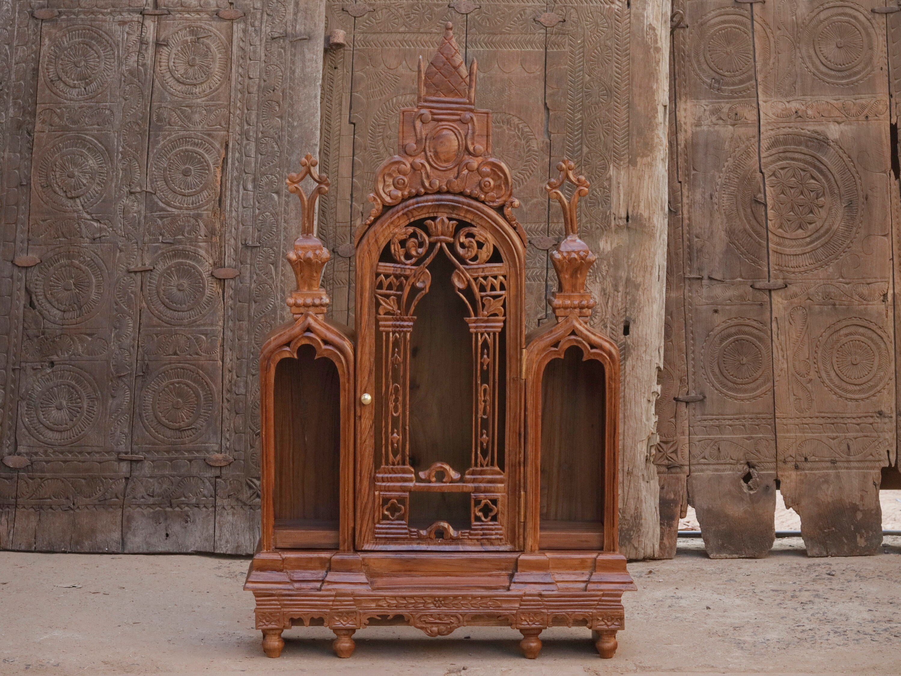 Gothic Miniature Church: Renaissance Wooden Wall Temple, Catholic ...