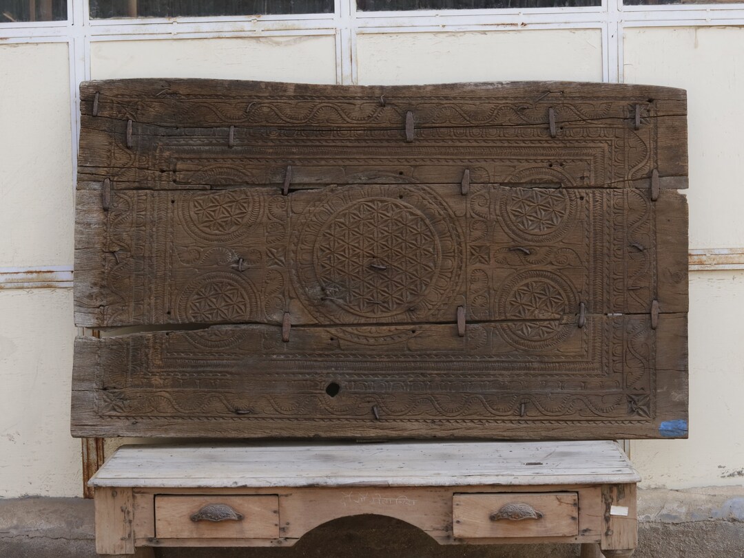 57 X 35 Inch Rustic Wooden Old Fort Wall Panel - Etsy