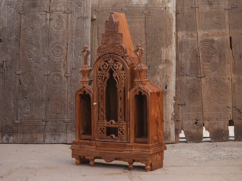 Gothic Miniature Church: Renaissance Wooden Wall Temple, Catholic ...