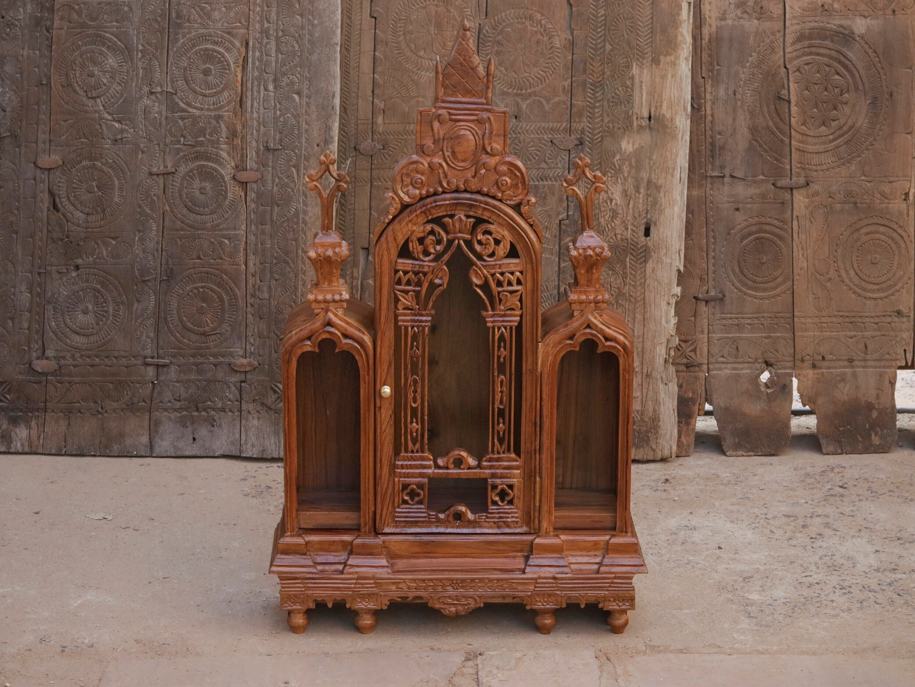 Gothic Miniature Church: Renaissance Wooden Wall Temple, Catholic ...