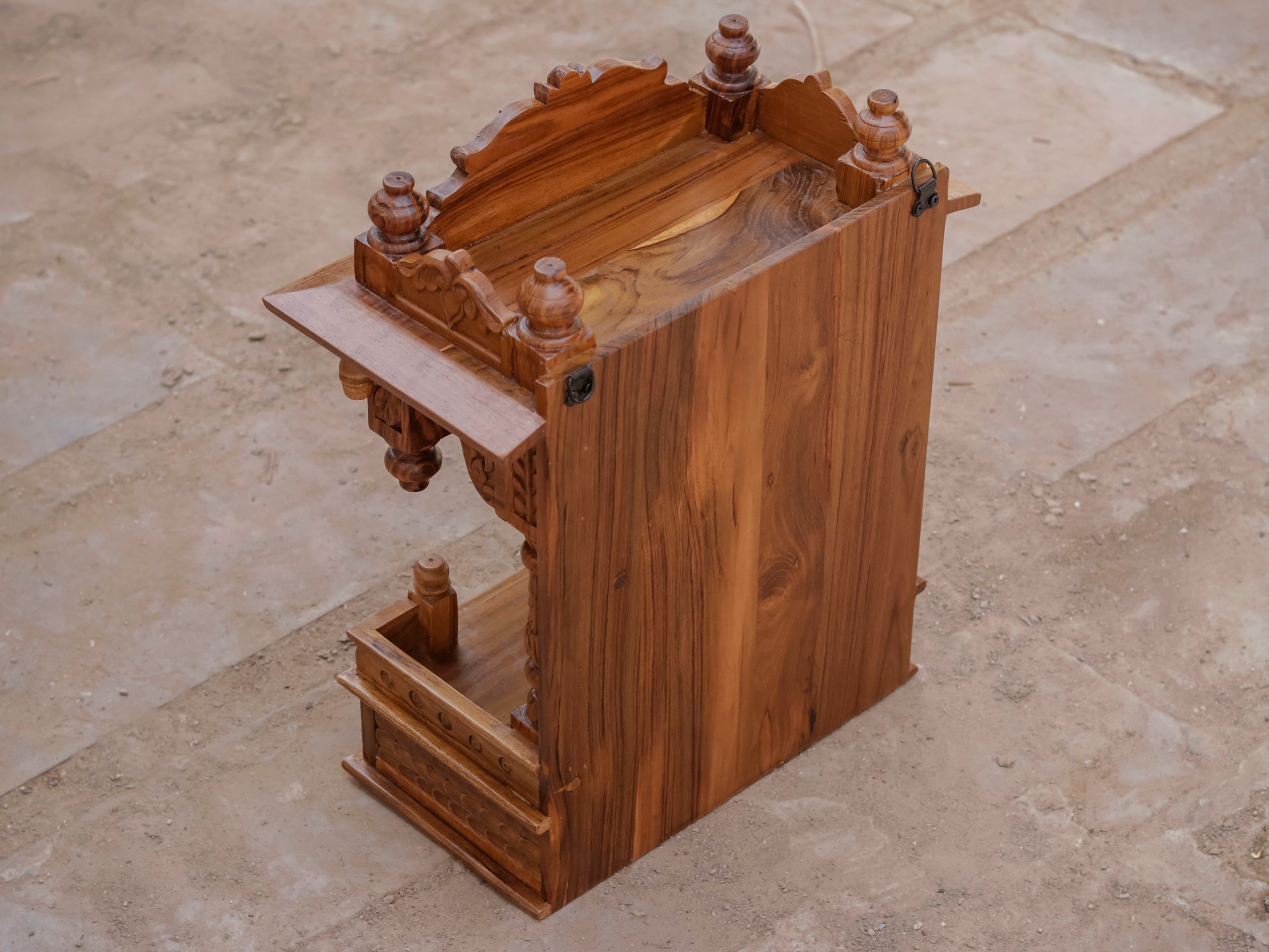 Vintage Style Natural Teak Finish Premium Hand Carved Unique Wall ...