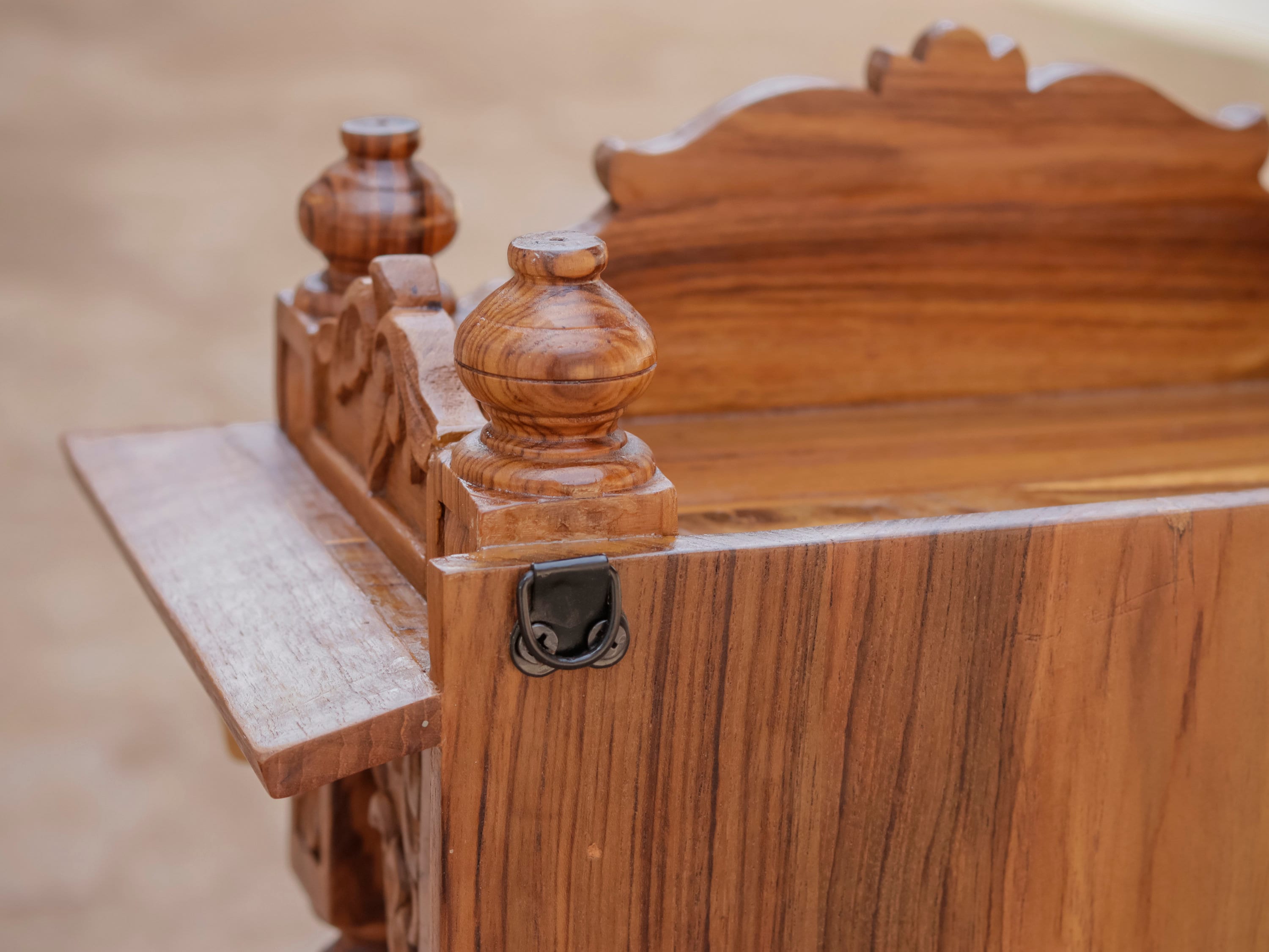 Vintage Style Natural Teak Finish Premium Hand Carved Unique Wall ...