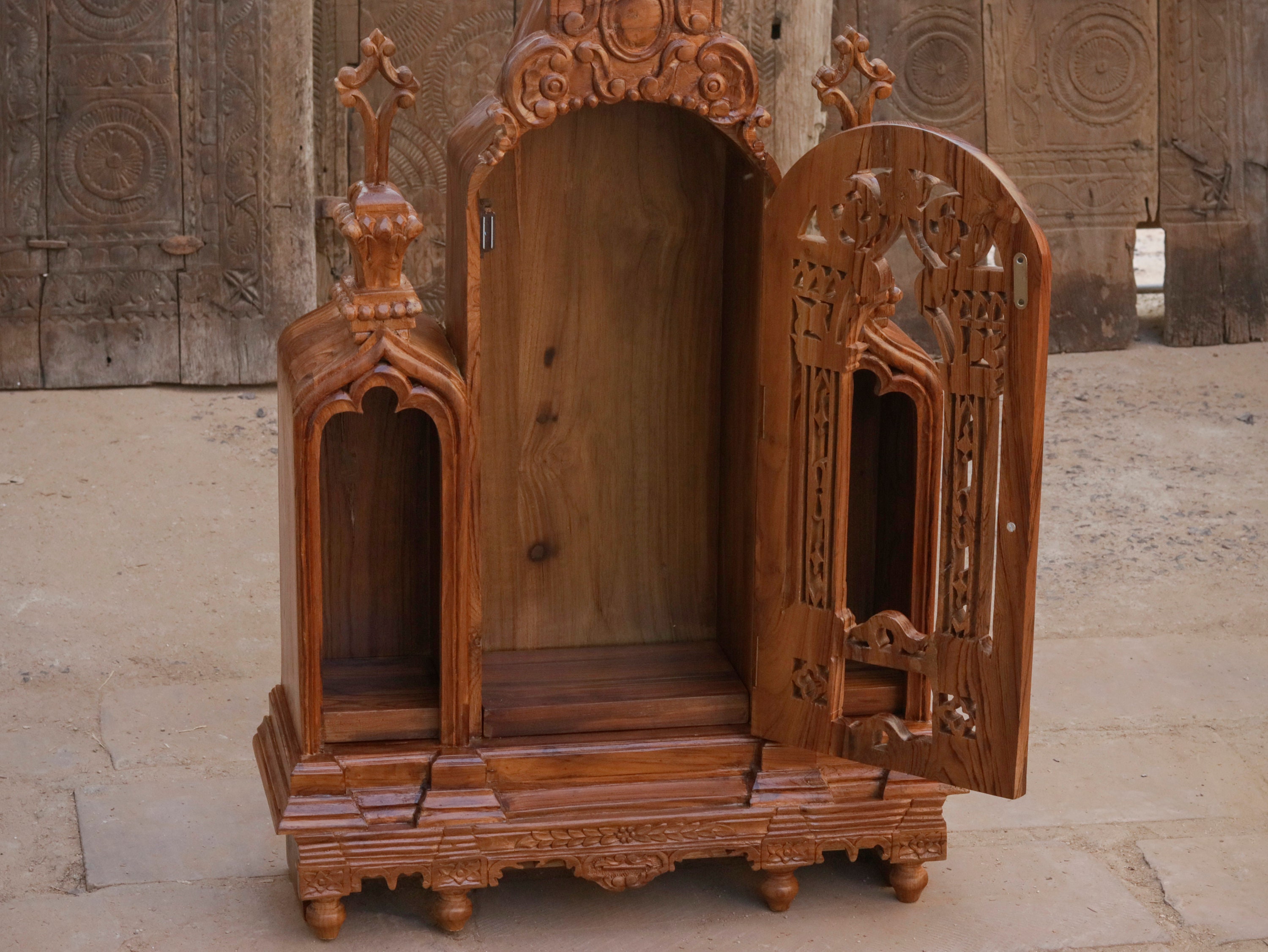 Gothic Miniature Church: Renaissance Wooden Wall Temple, Catholic ...