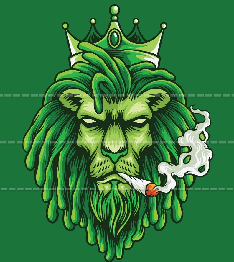 Weed Lion King Svg,dxf,eps,png , Cannabis, Marijuana, Weed Smokings Svg ...
