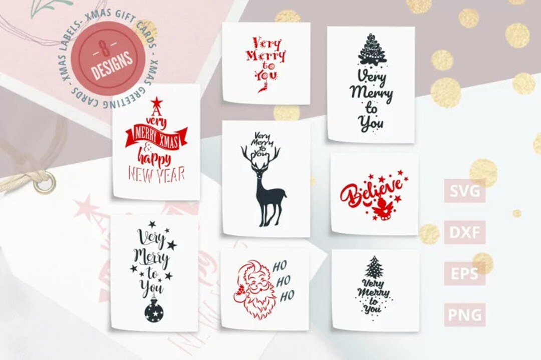 Christmas Quotes Bundle SVG Cut Filessvg dxf eps png - Etsy